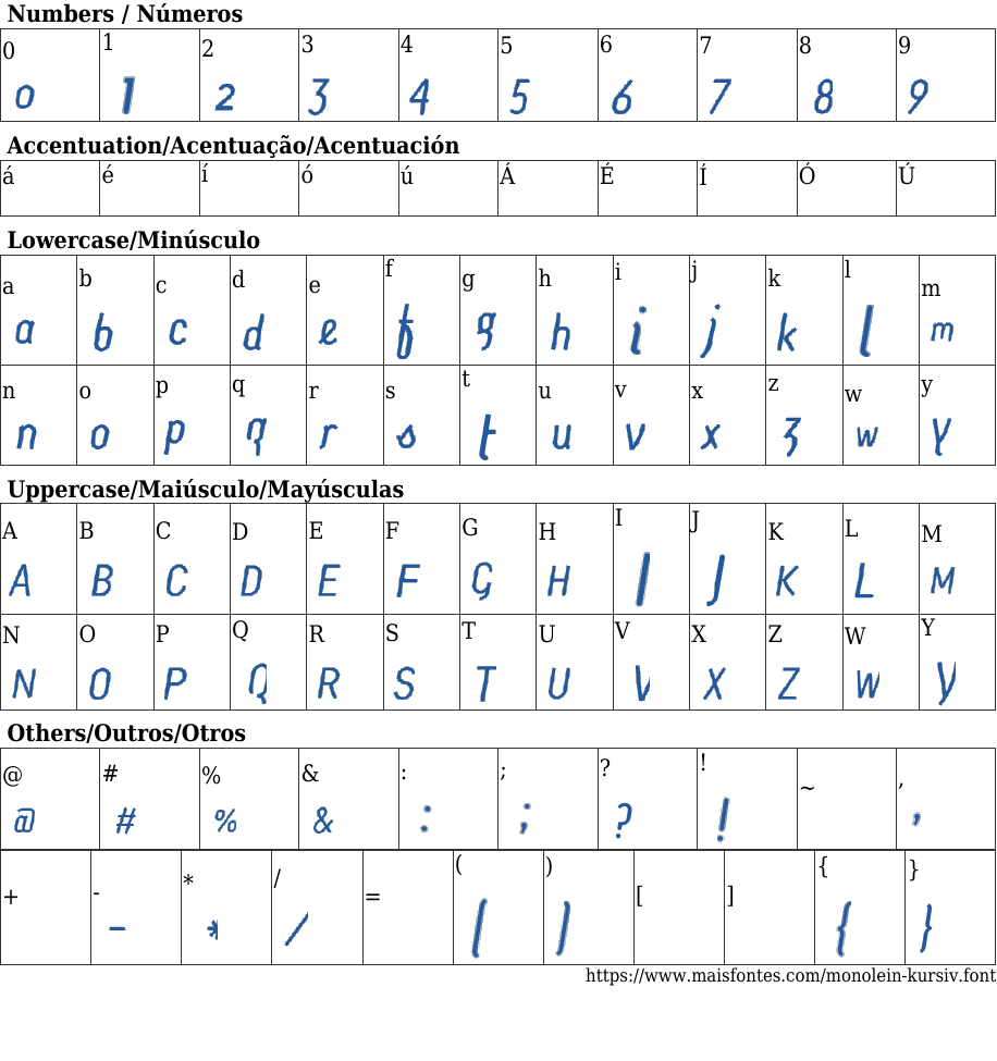 Monolein Kursiv Font: Free Download | MaisFontes