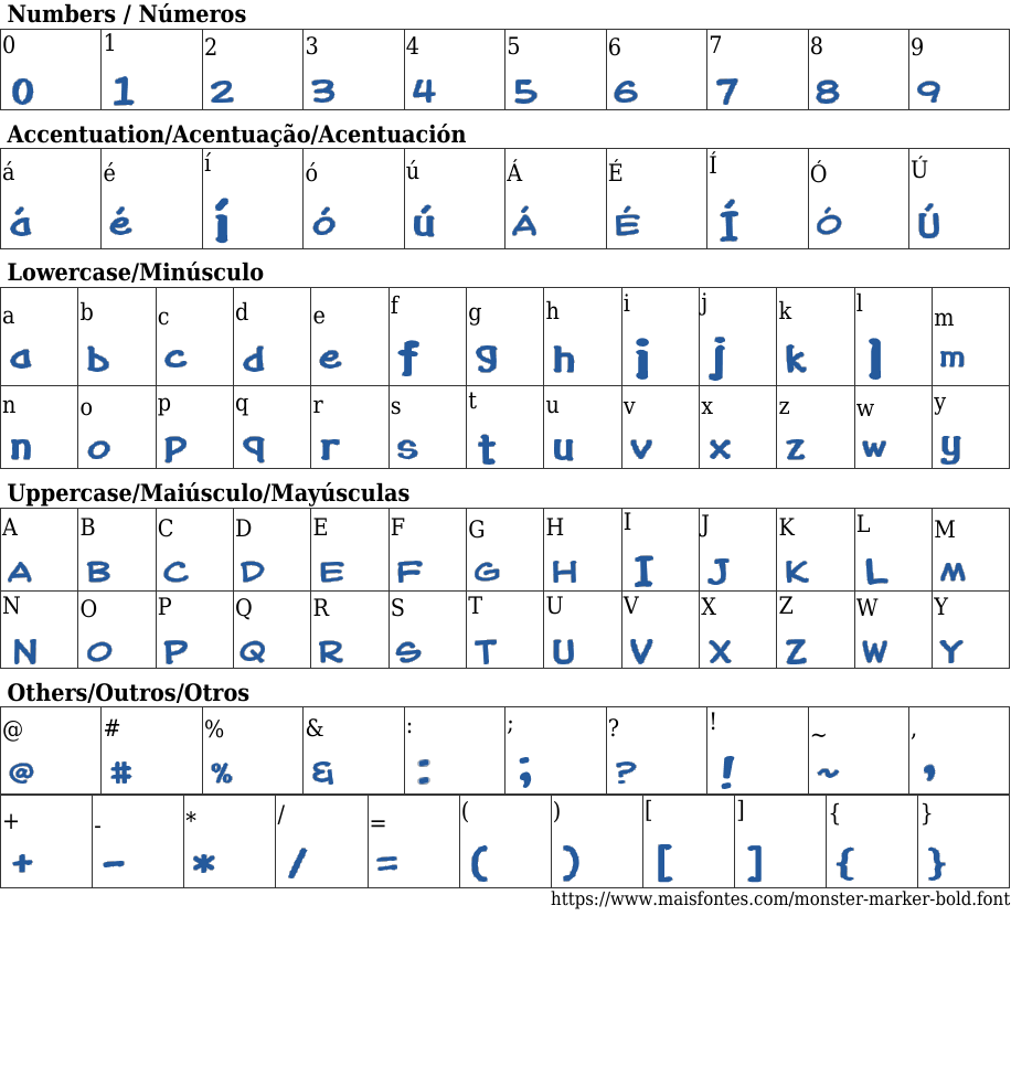 Monster Marker Bold: Free Font Download | MaisFontes