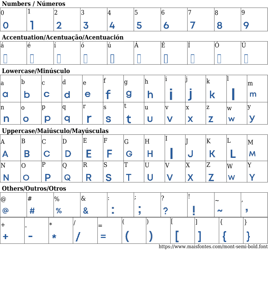 Mont Semi Bold font download | MaisFontes.com