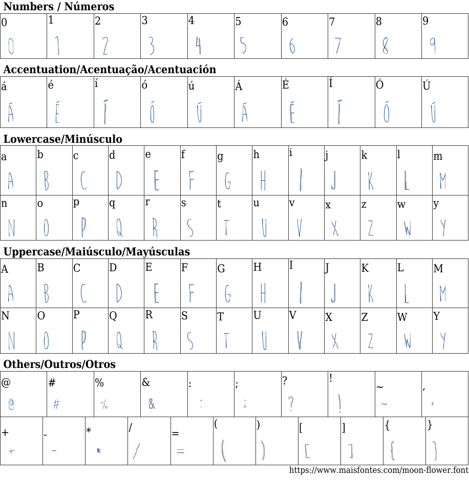 Moon Flower: Free Font Download | MaisFontes