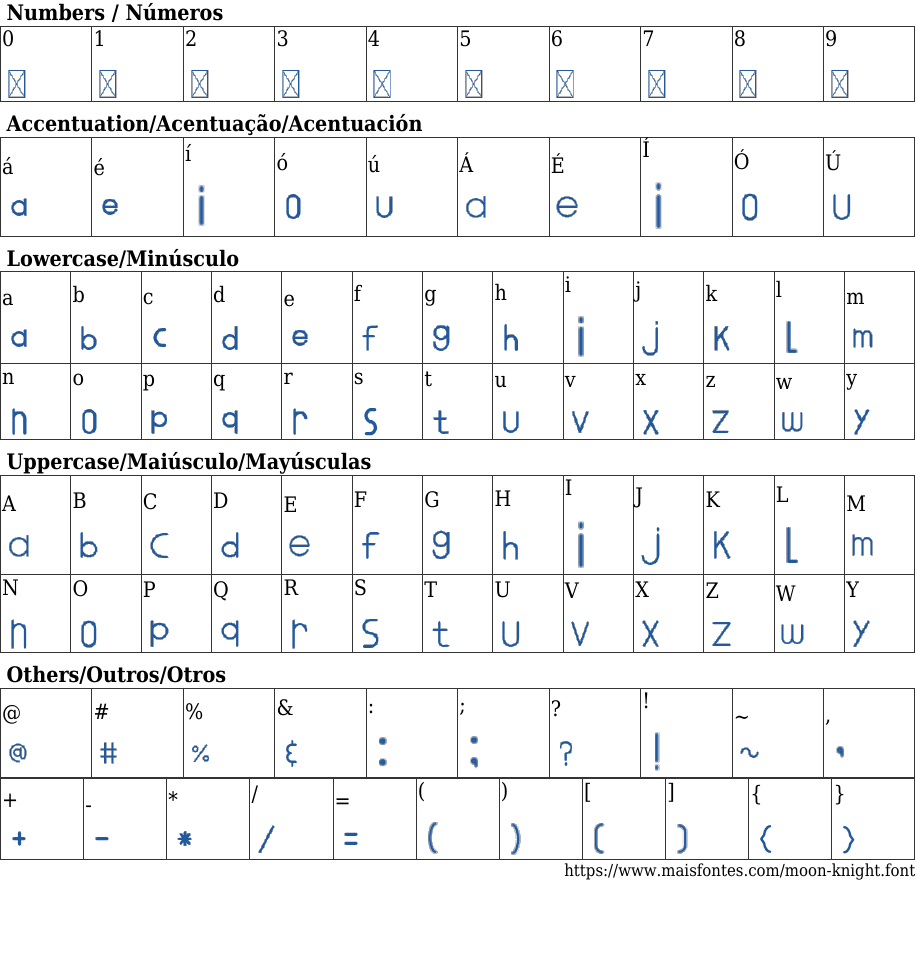 MOON KNIGHT: Free Font Download | MaisFontes