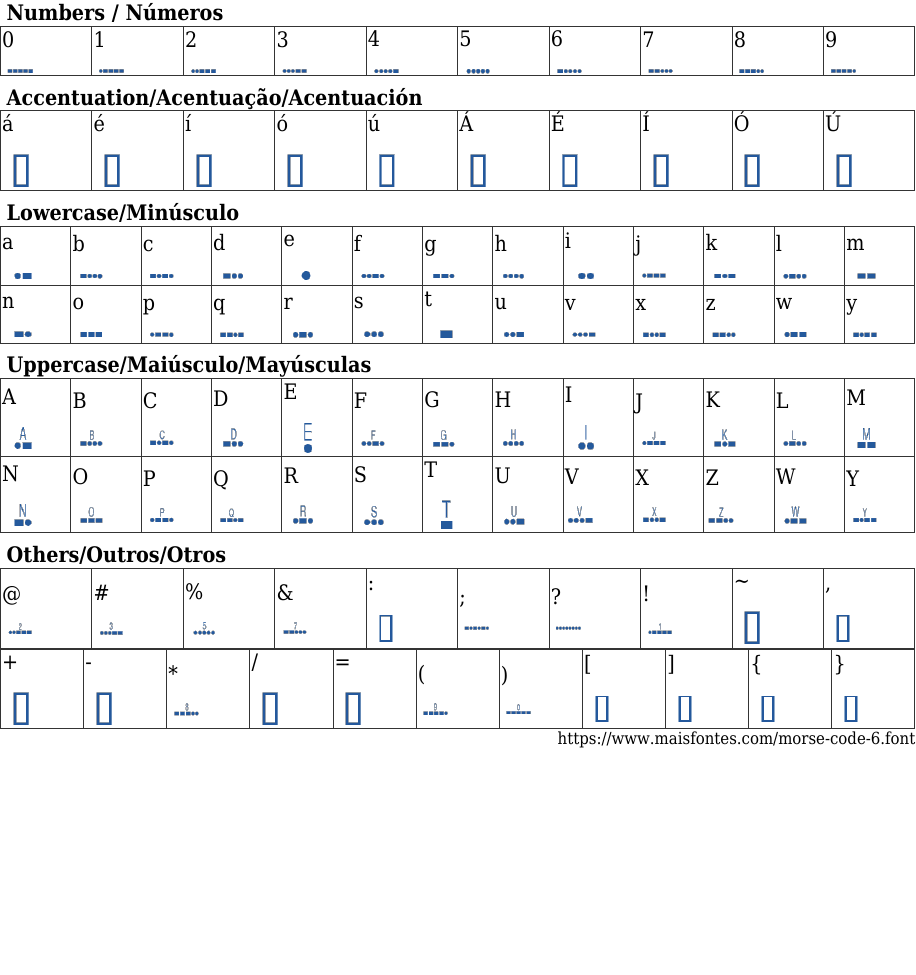 Morse Code 4: Free Font Download | MaisFontes