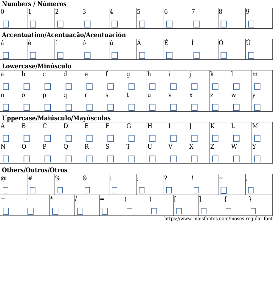 Moses Regular: Baixar Fonte Grátis | MaisFontes