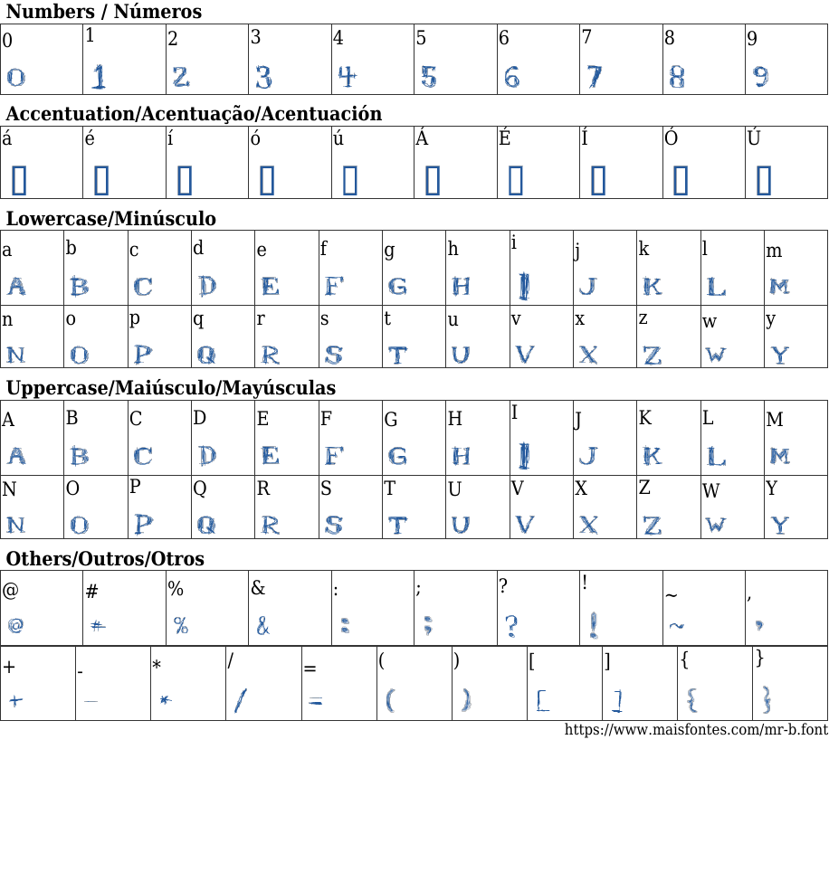 Mr B Letter: Free Font Download | MaisFontes