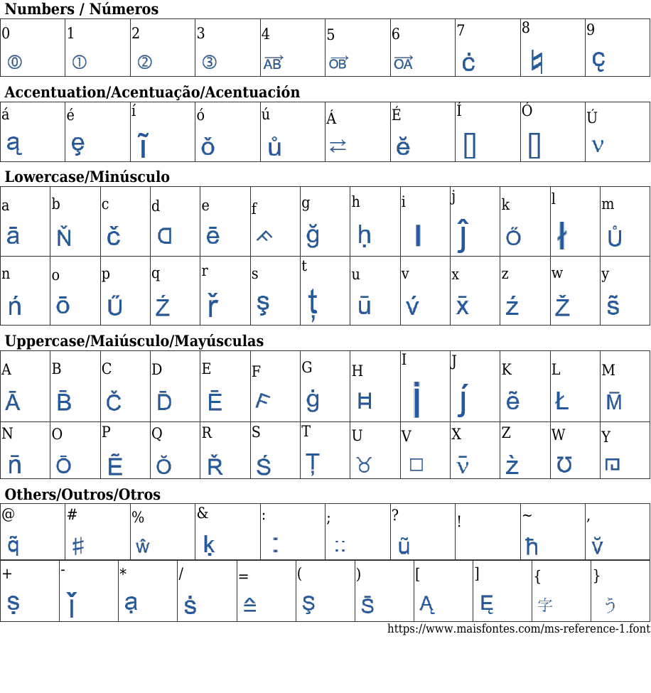 MS Reference 1: Baixar Fonte Grátis | MaisFontes