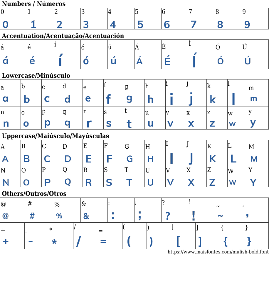 Mulish Bold: Download Free Font | MaisFontes