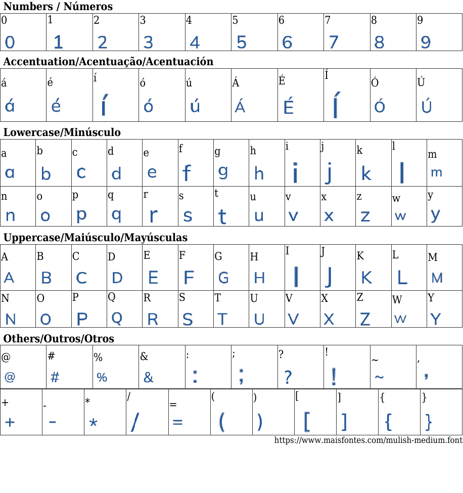 Mulish Medium: Baixar Fonte Grátis | MaisFontes