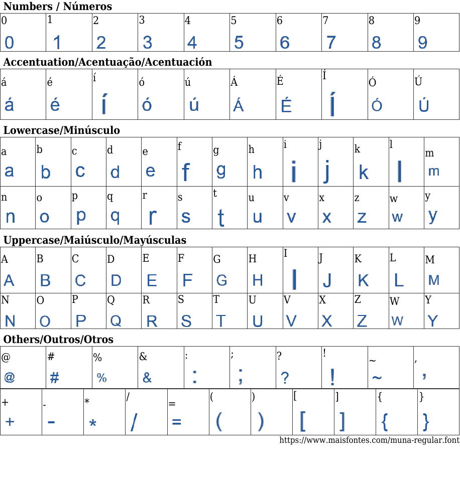 Muna Regular: Download Free Font | MaisFontes