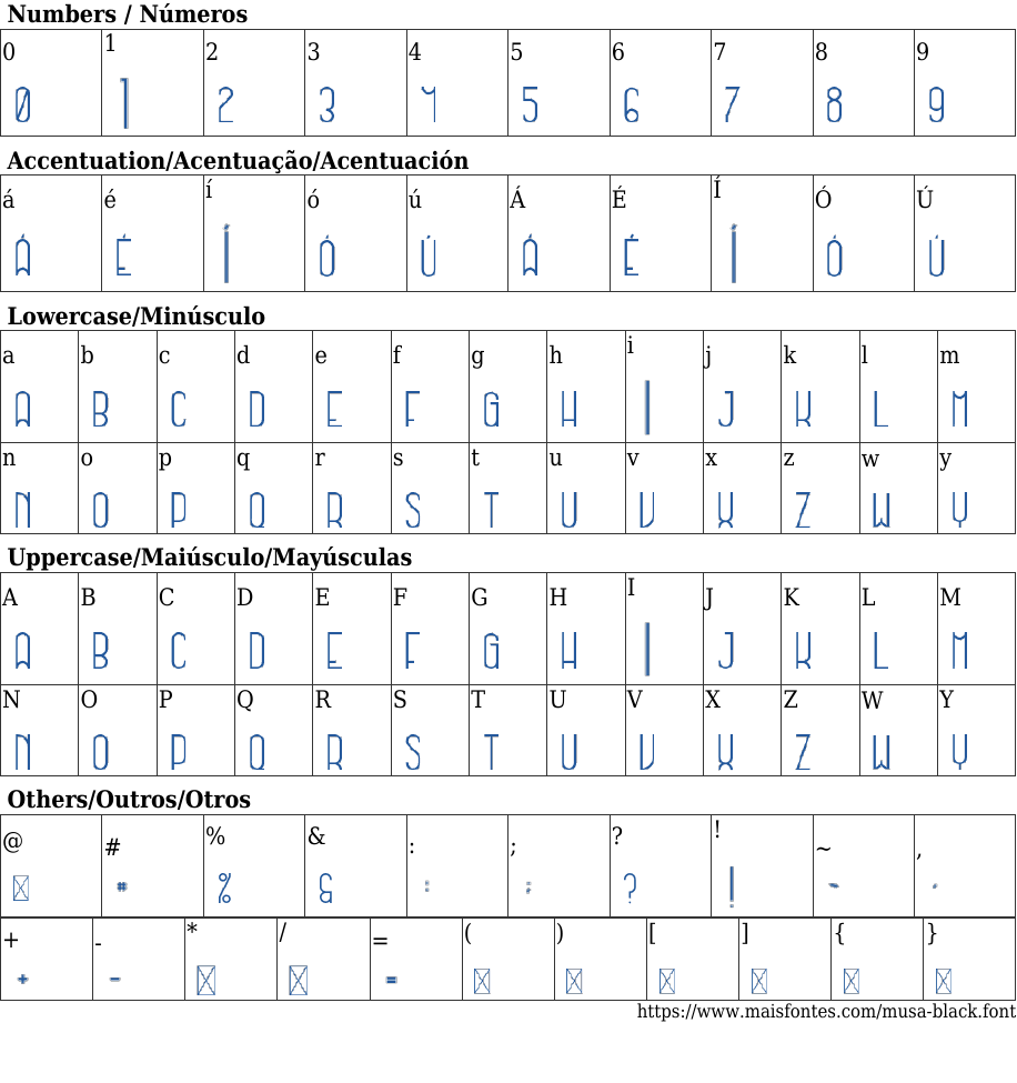 Musa Black: Baixar Fonte Grátis | MaisFontes