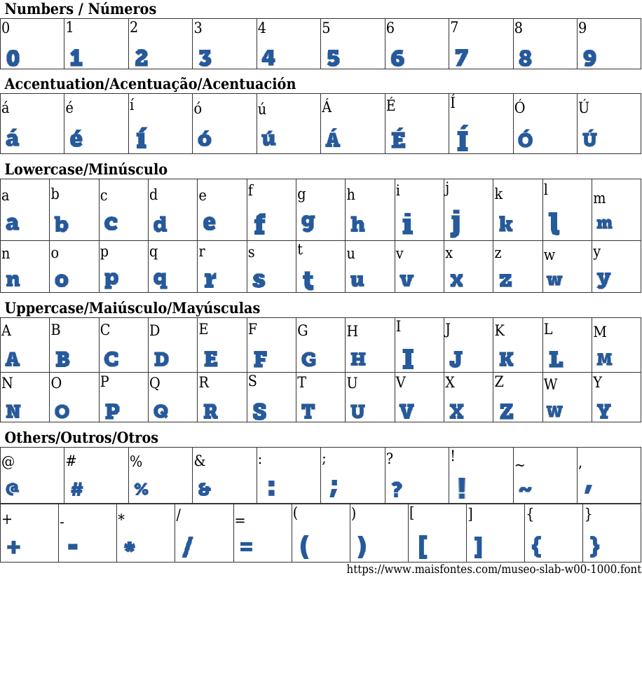 Museo Slab W00 1000：免费字体下载 | MaisFontes