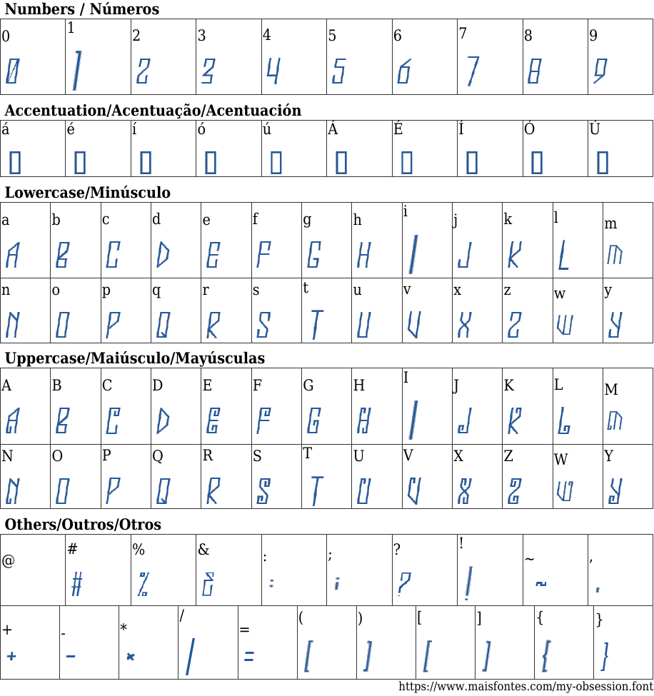 My Obsession: Free Font Download | MaisFontes