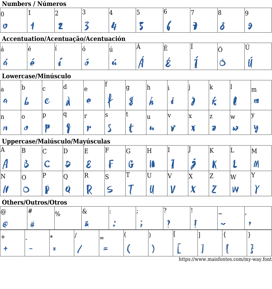 MY WAY: Free Font Download | MaisFontes