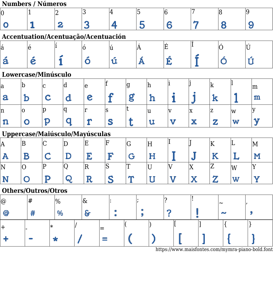 Mymra Piano Bold: Free Font Download | MaisFontes