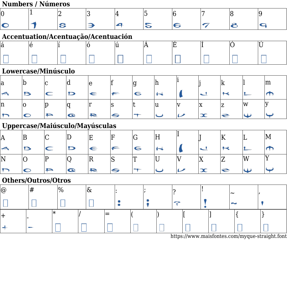 Myque Straight: Baixar Fonte Grátis | MaisFontes