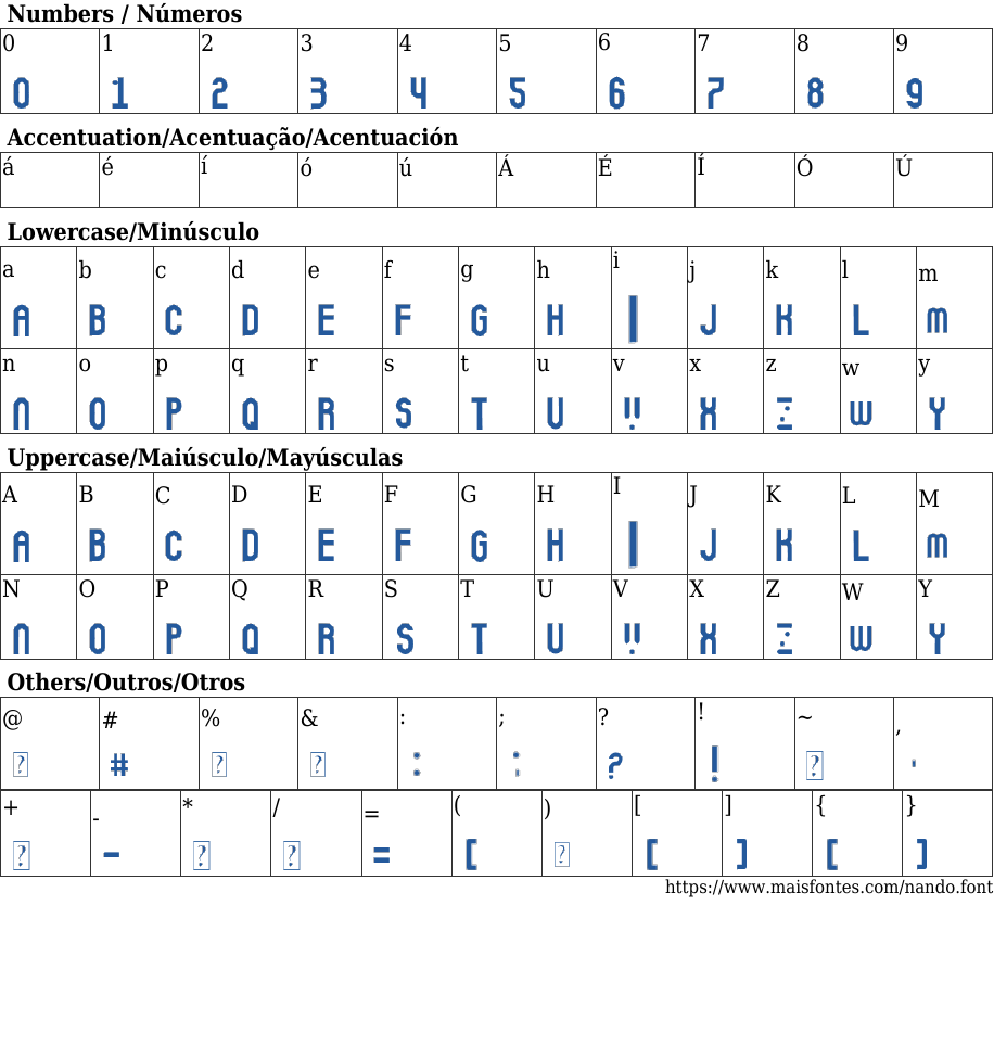 Nando: Free Font Download | MaisFontes