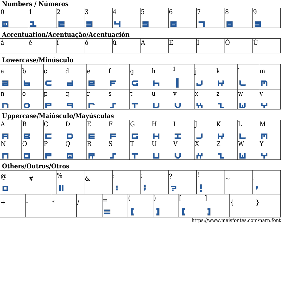 Narn: Free Font Download | MaisFontes