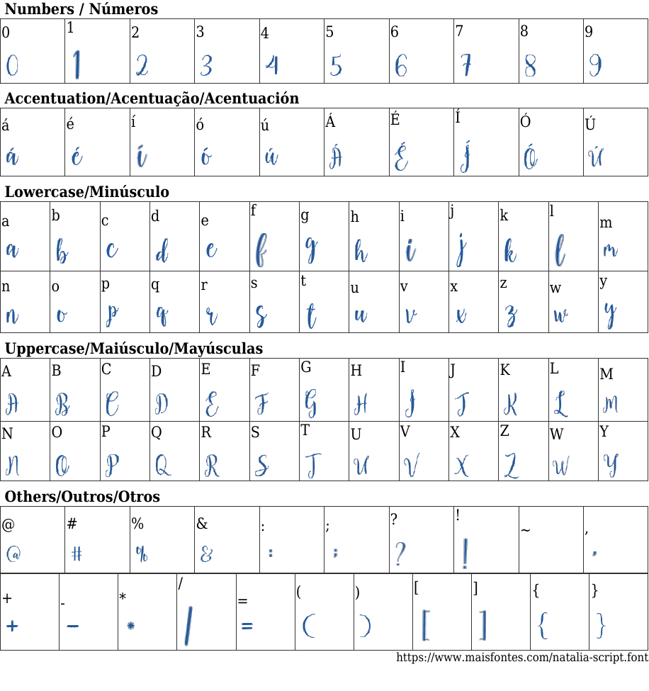 Natalia Script: Free Font Download | MaisFontes