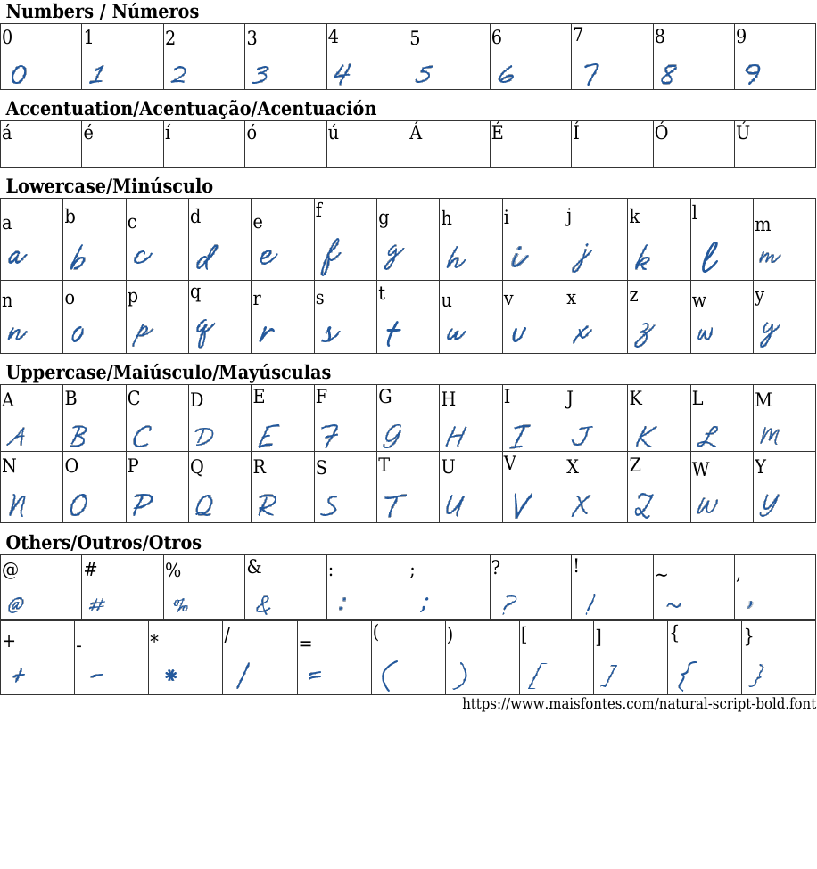 Natural Script Bold: Free Font Download | MaisFontes