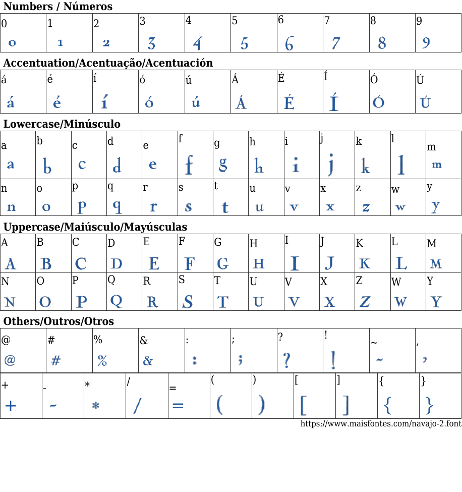 Navajo: Free Font Download | MaisFontes