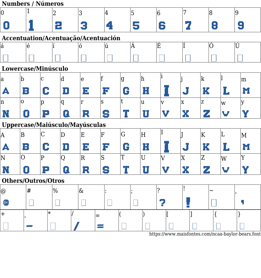 NCAA Baylor Bears: Free Font Download | MaisFontes