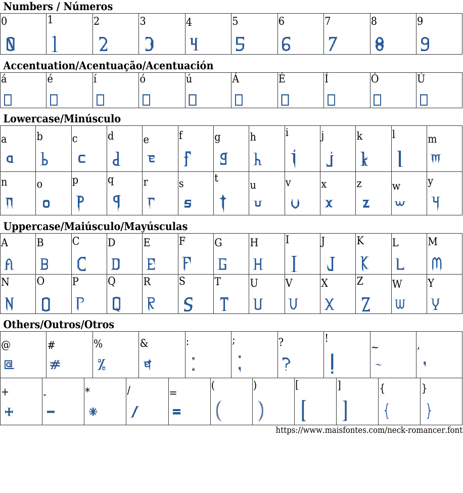 NECK ROMANCER: Free Font Download | MaisFontes