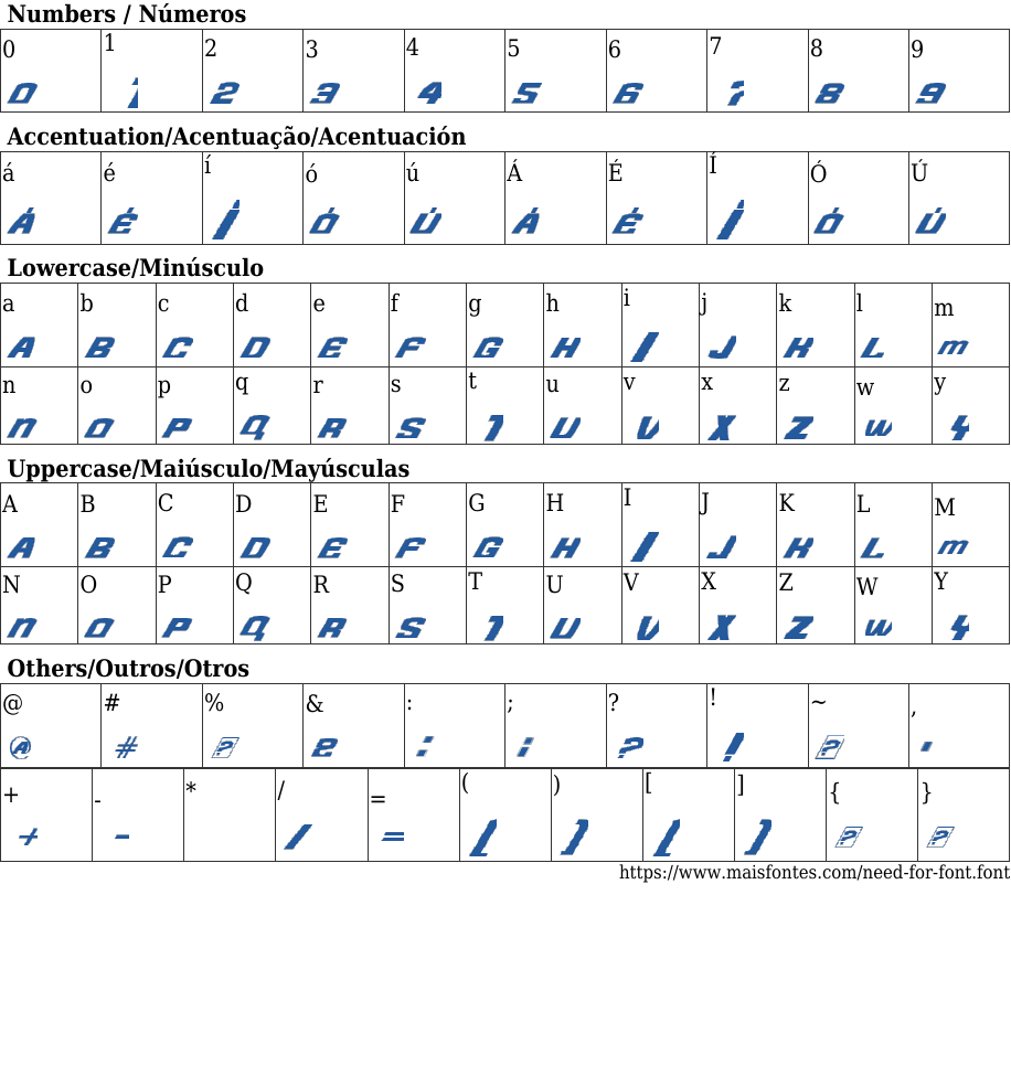 Need for: Baixar Fonte Grátis | MaisFontes