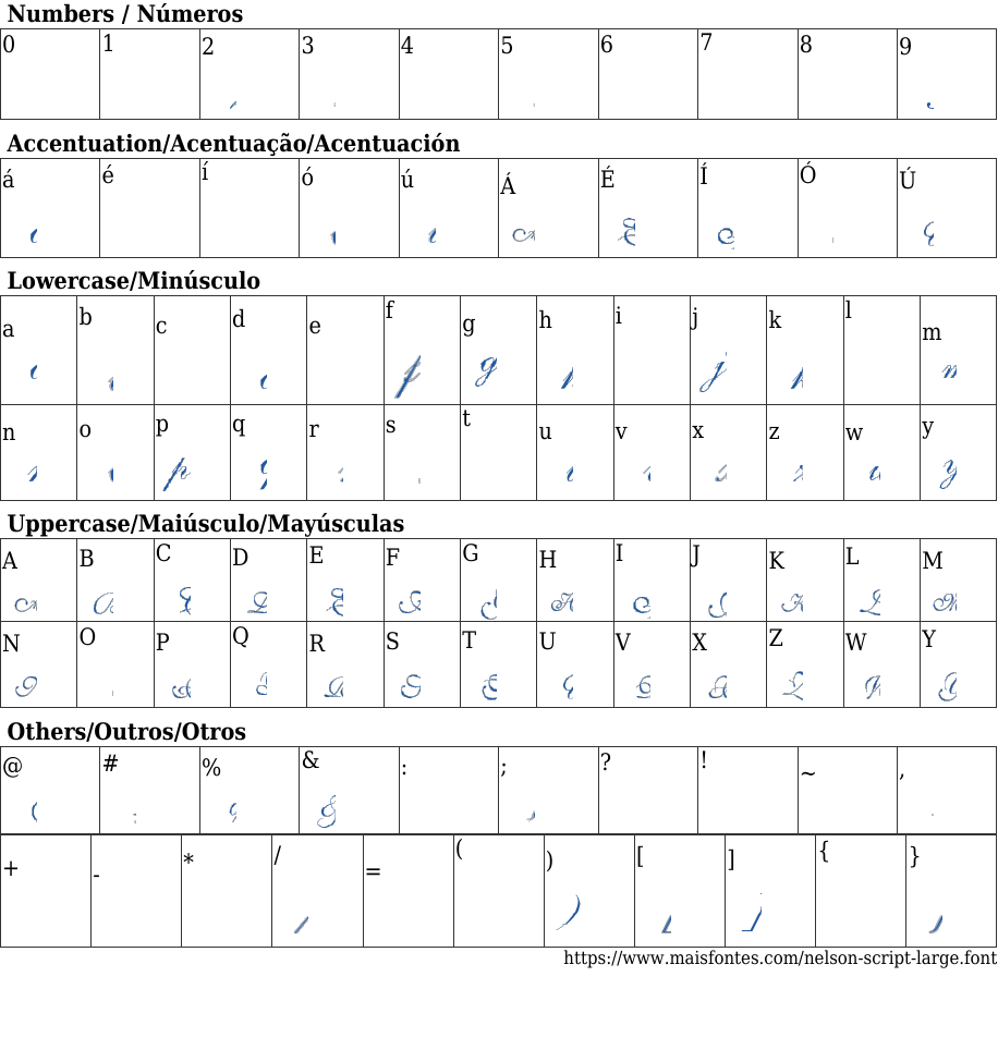 Nelson Script Large Font: Free Download | MaisFontes