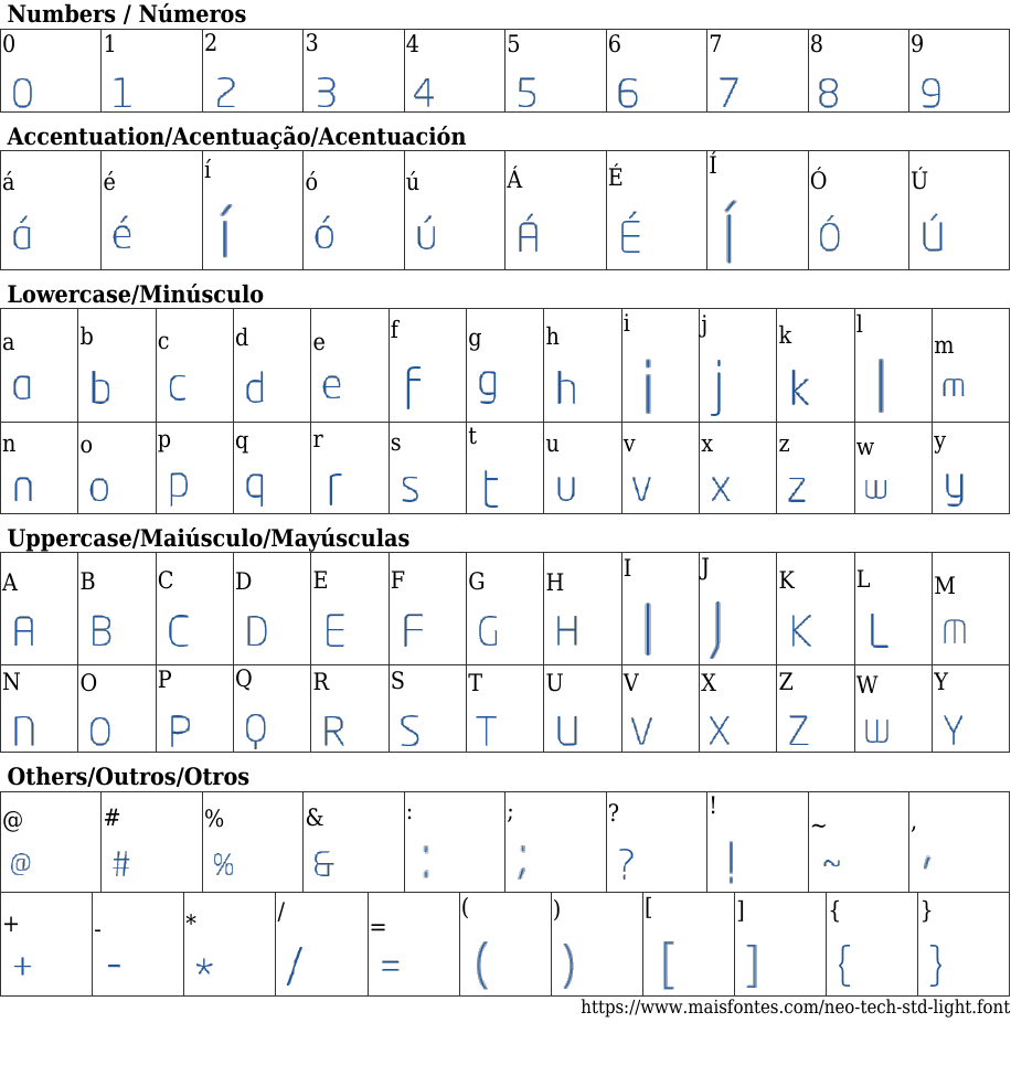 Neo Tech Std Light: Free Font Download | MaisFontes