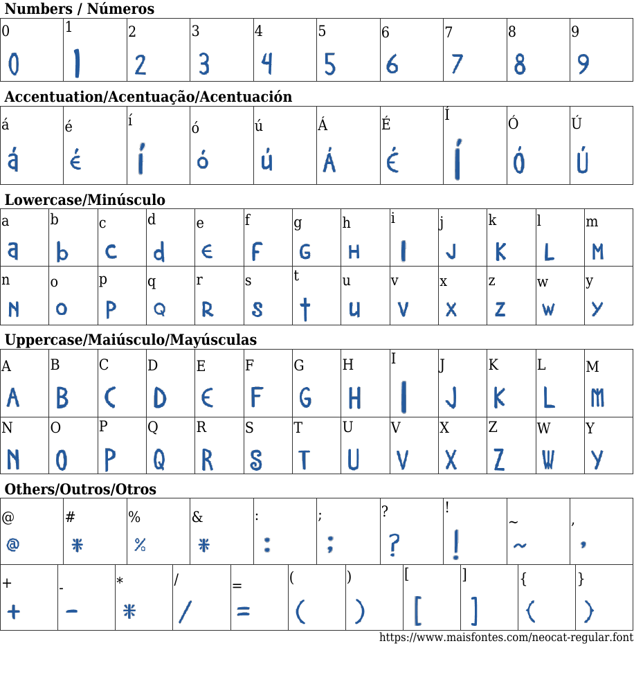 Neocat Regular: Free Font Download | MaisFontes