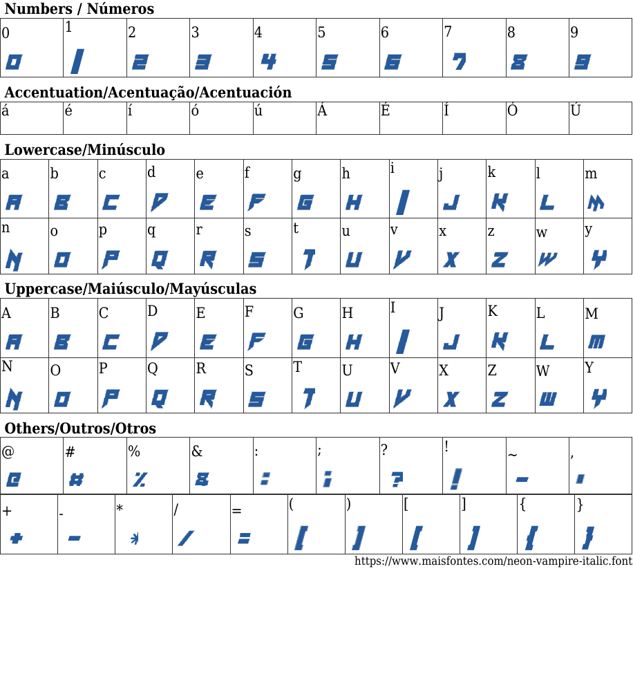 Neon Vampire Italic: Baixar Fonte Grátis | MaisFontes