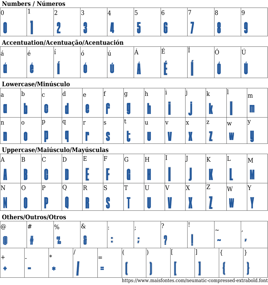 Neumatic Compressed ExtraBold Font: Free Download | MaisFontes