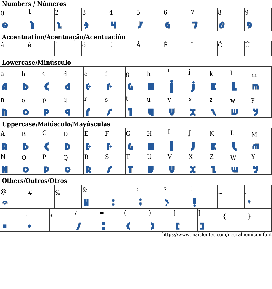 Neuralnomicon: Free Font Download | MaisFontes