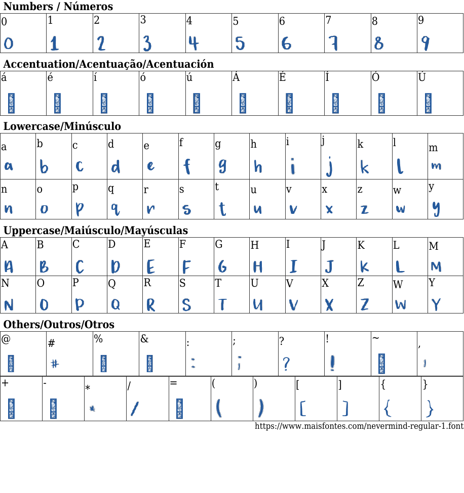 Nevermind Hands Regular: Baixar Fonte Grátis | MaisFontes