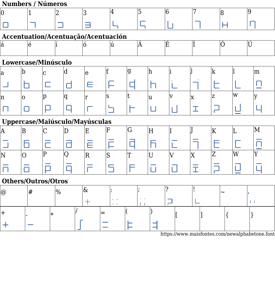 New Alphabet One: Free Font Download | MaisFontes