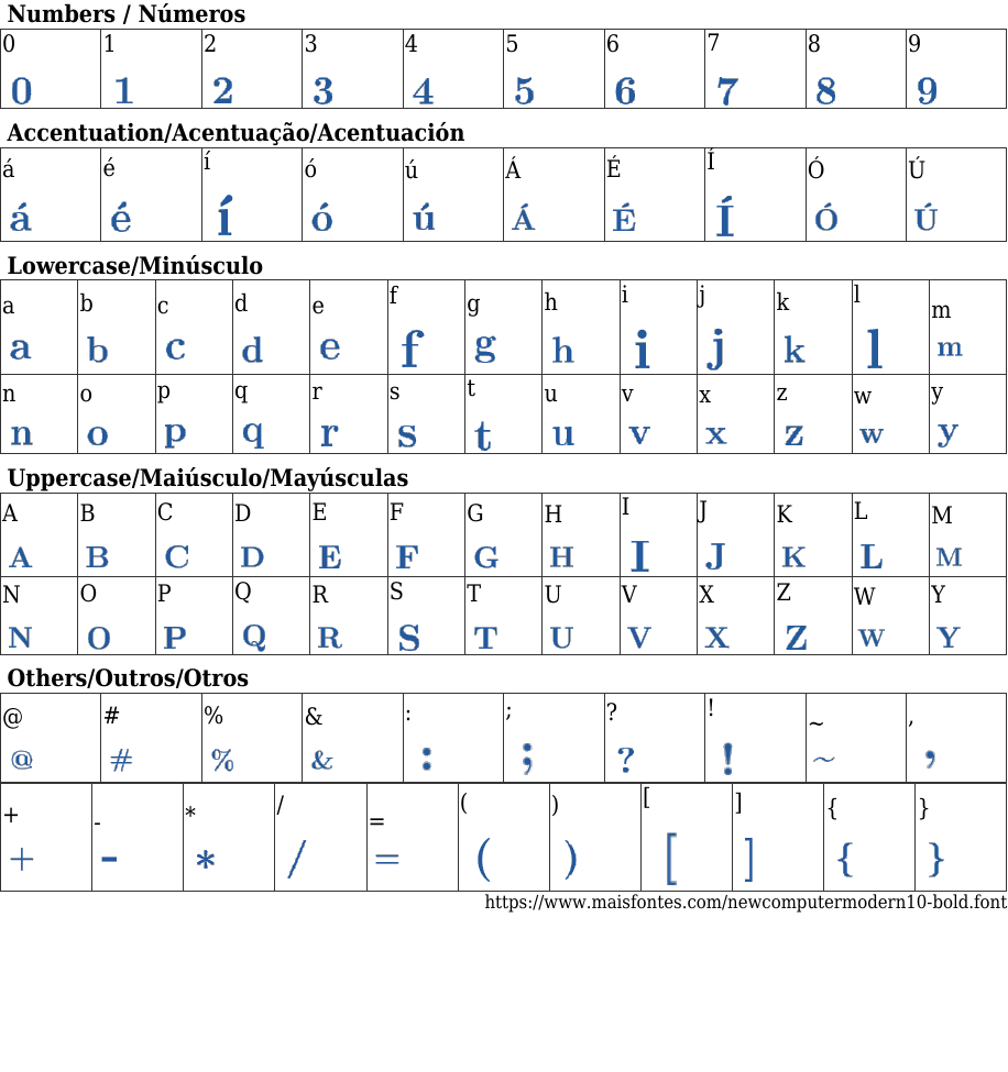 New Computer Modern 10 Bold: Free Font Download | MaisFontes