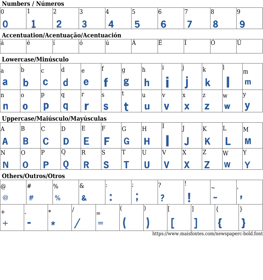 NewsPaper C Bold: Free Font Download | MaisFontes