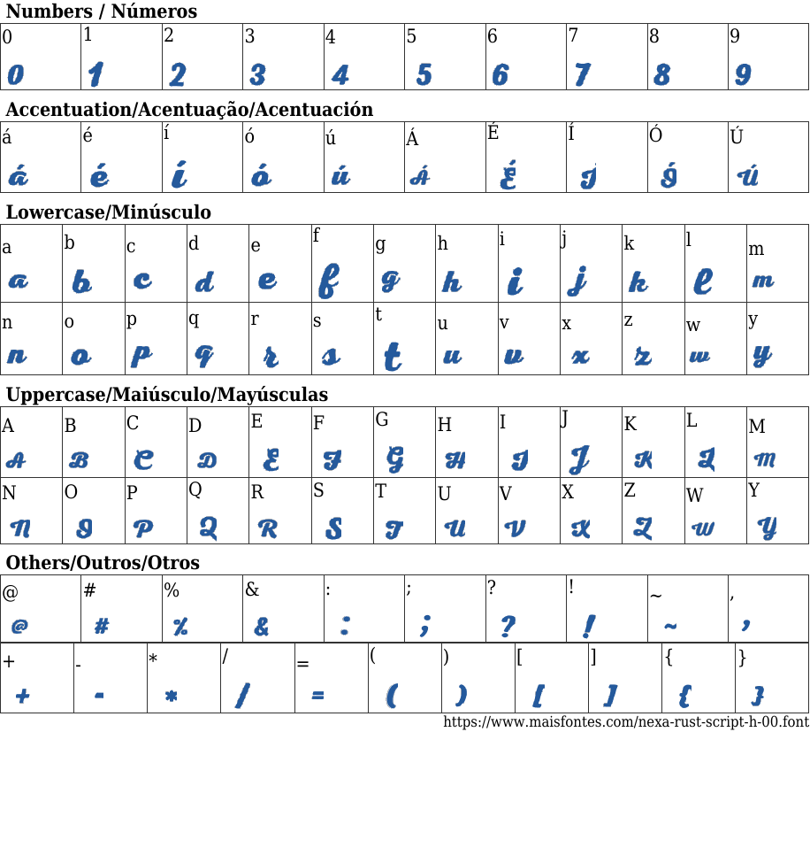 Nexa Rust Script H 00 Font: Free Download | MaisFontes