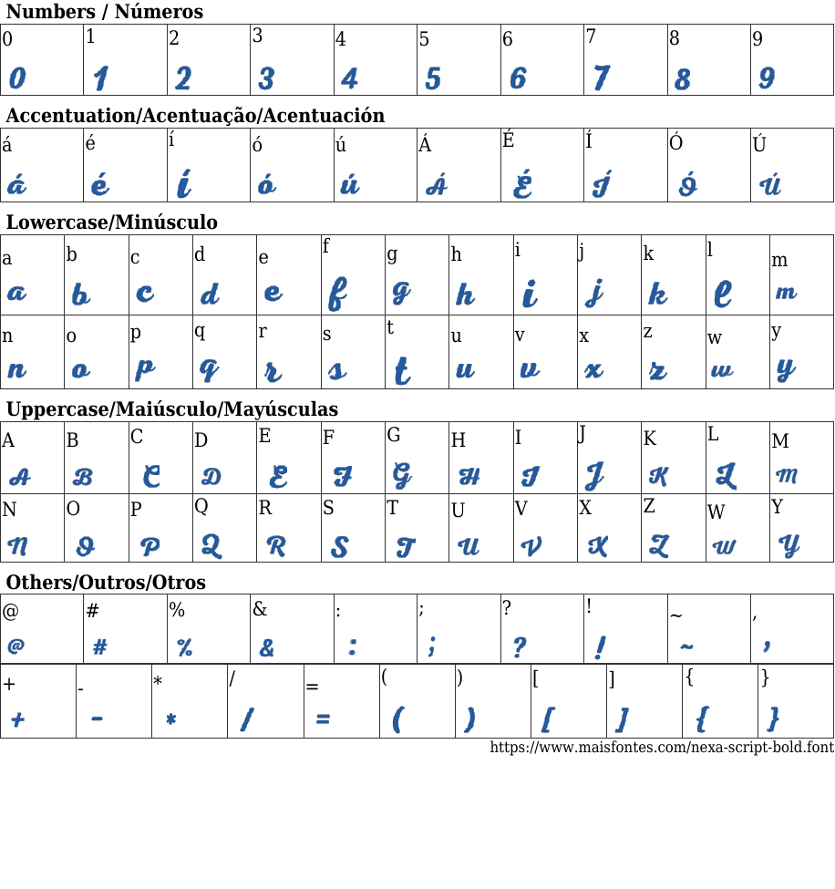 Nexa Script Bold Font: Free Download | MaisFontes