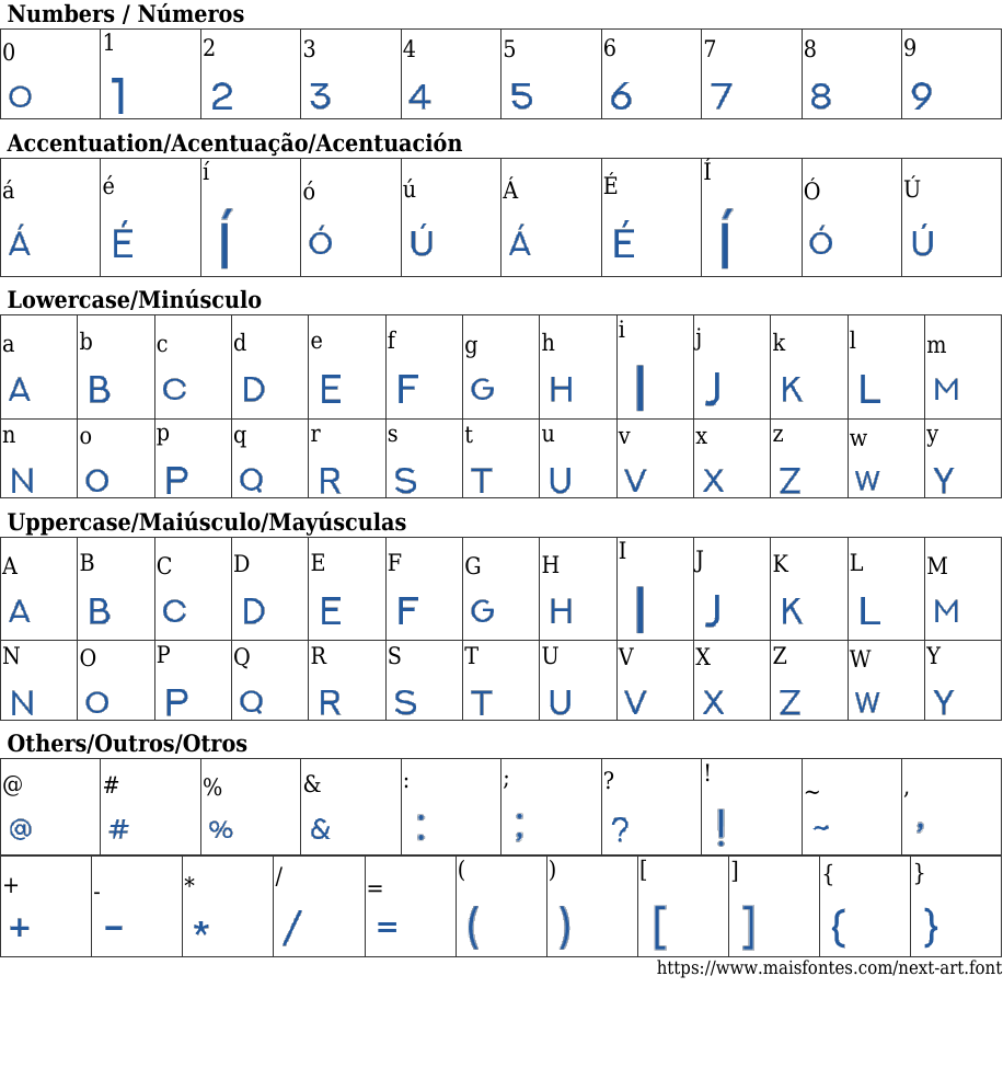 NEXT ART: Free Font Download | MaisFontes