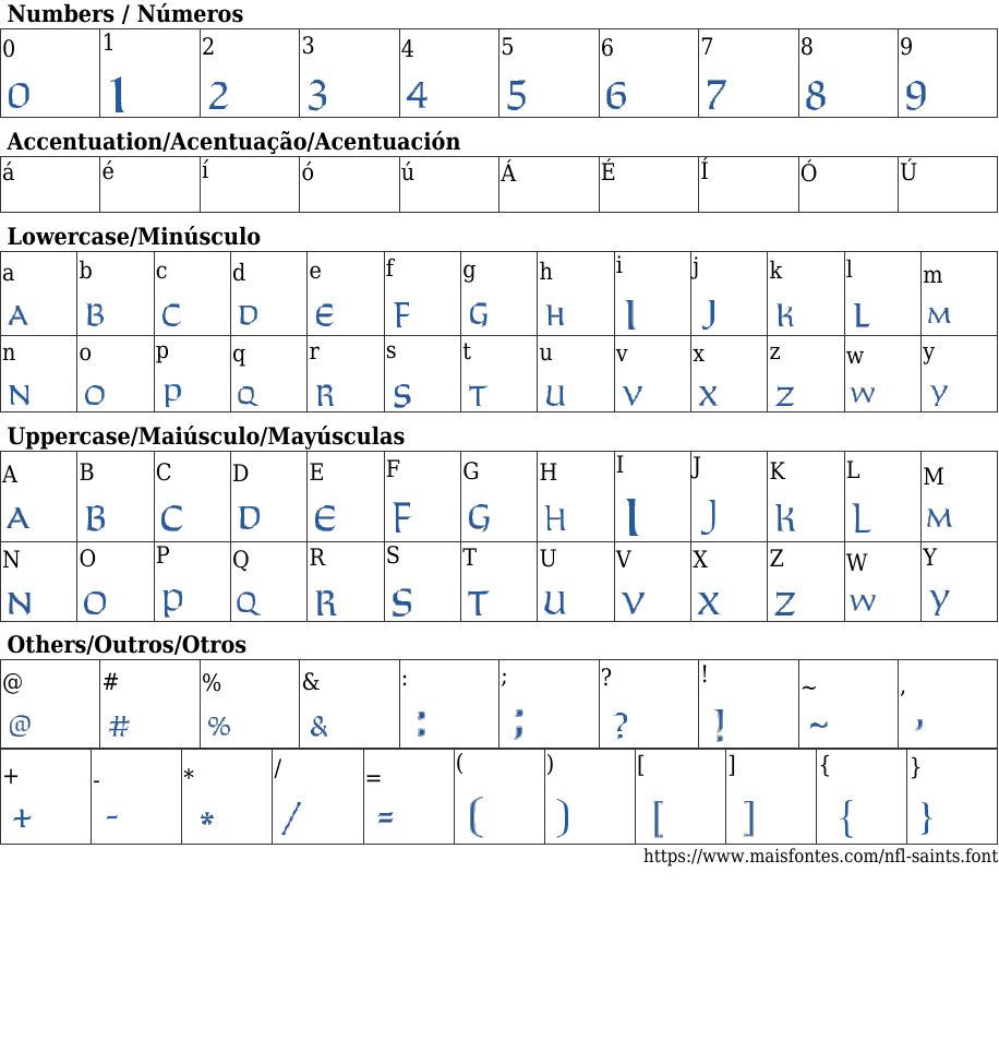 NFL Saints: Free Font Download | MaisFontes