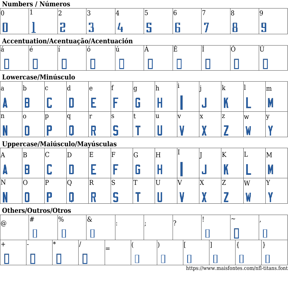 NFL Titans Font: Free Download | MaisFontes