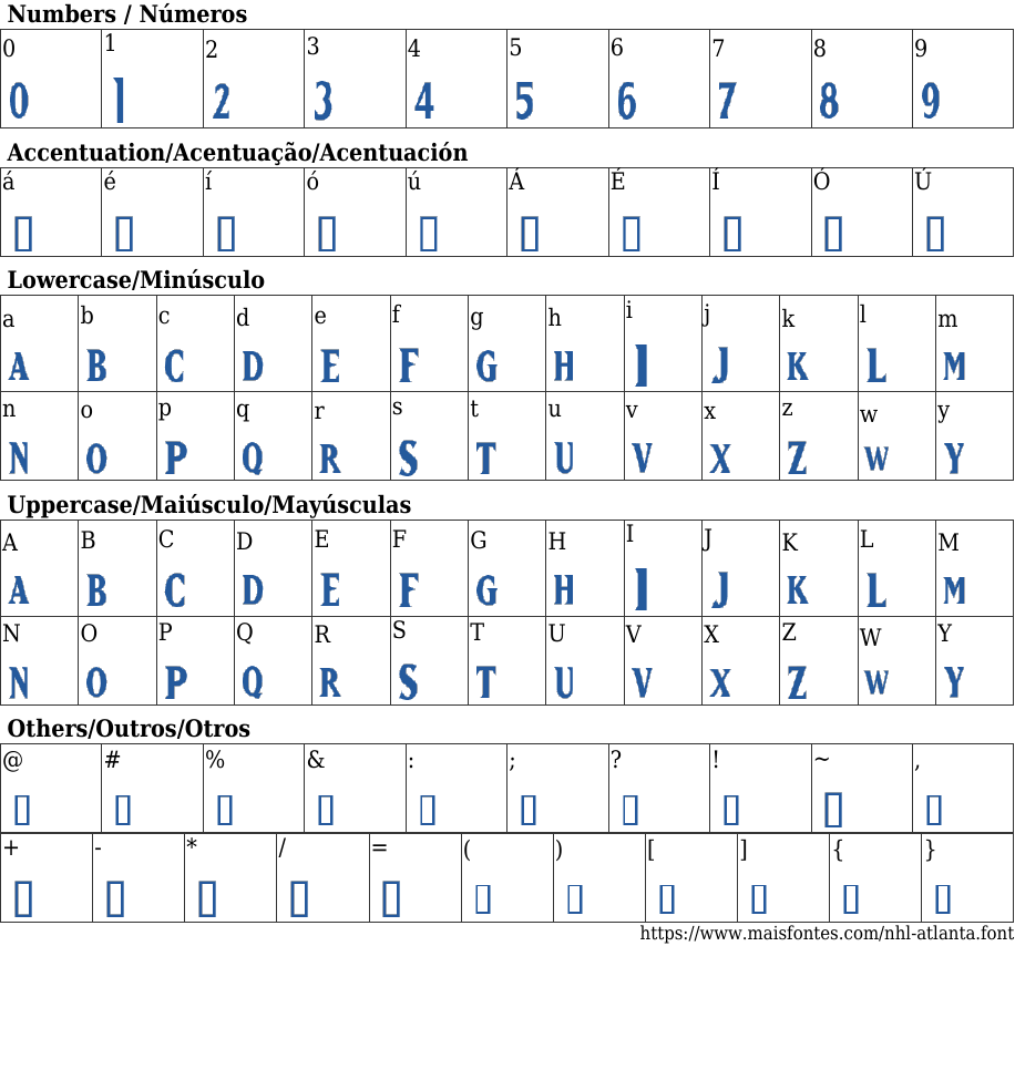 NHL Atlanta: Free Font Download | MaisFontes