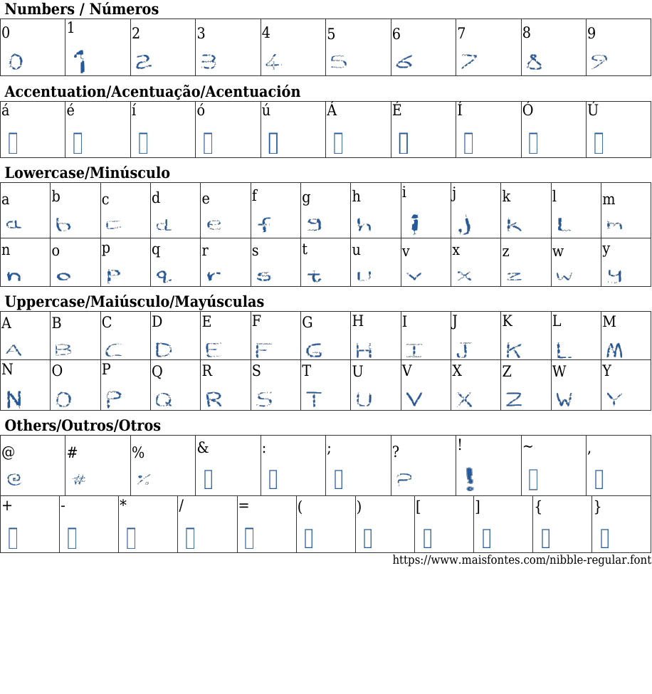 Nibble Regular Font: Free Download | MaisFontes