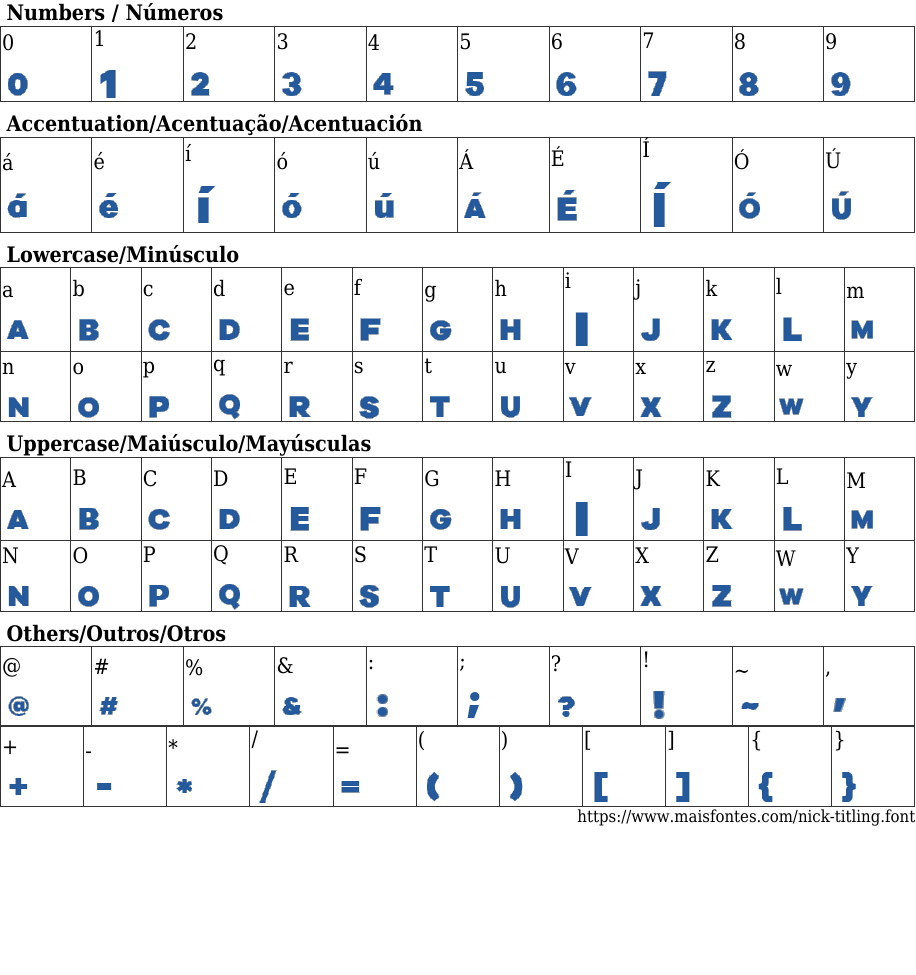 Nick Titling Font: Free Download | MaisFontes