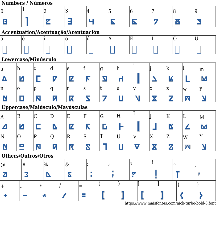 Nick Turbo Bold Font: Free Download | MaisFontes