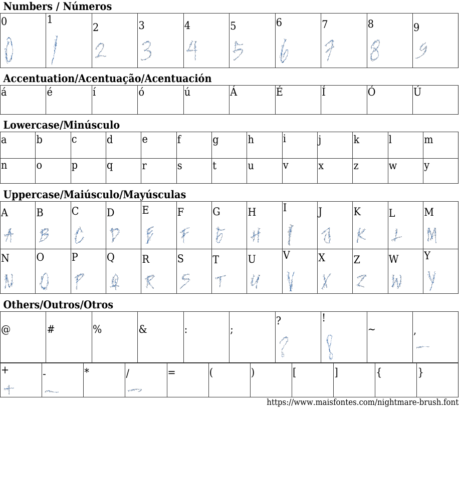 NIGHTMARE BRUSH: Free Font Download | MaisFontes