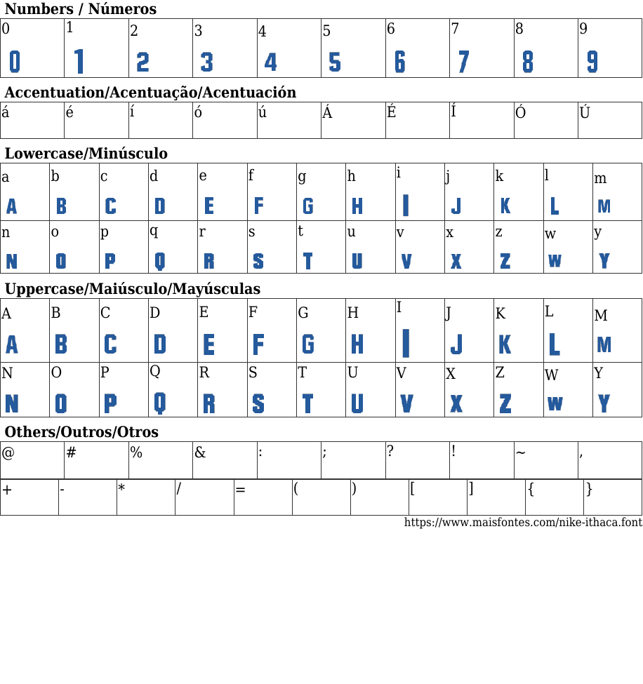 Nike Ithaca: Baixar Fonte Grátis | MaisFontes