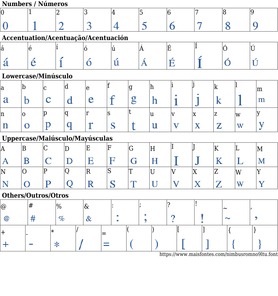 Nimbus Roman No9 LTU: Free Font Download | MaisFontes