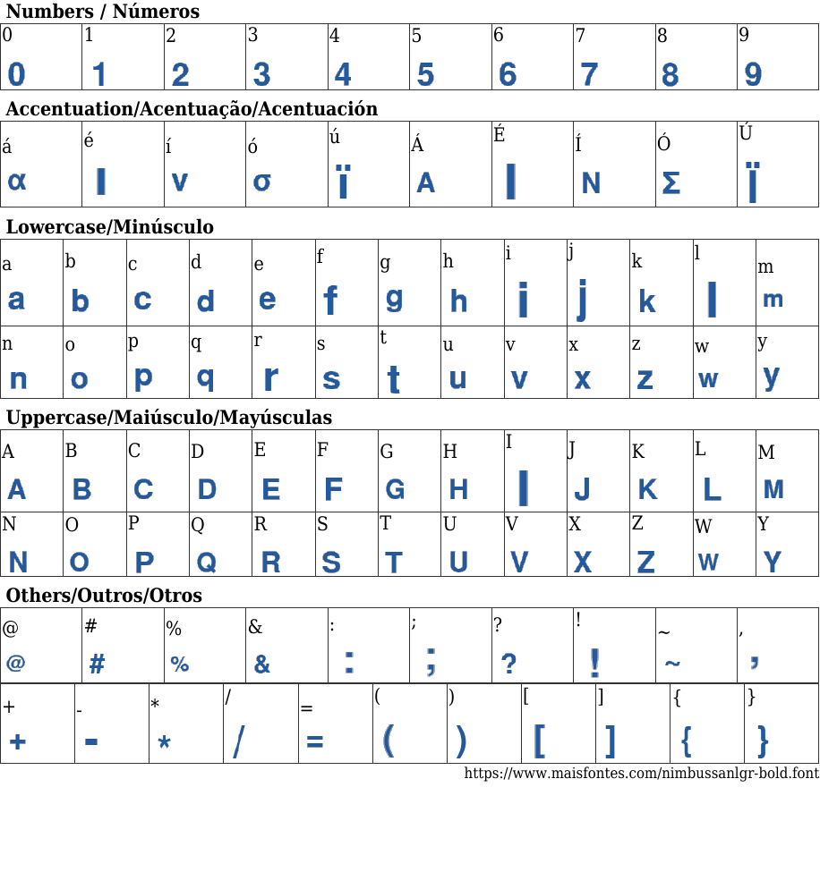 Nimbus Sans LGR Bold: Free Font Download | MaisFontes