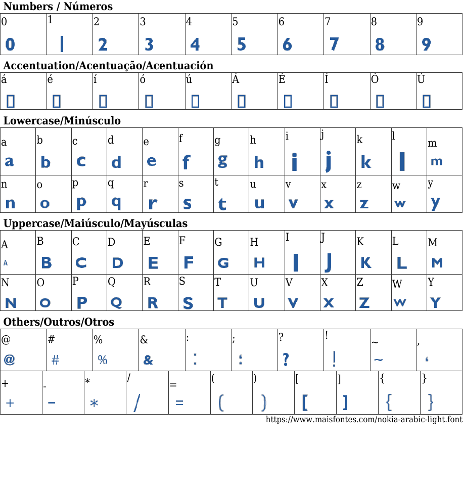 Nokia Arabic Light: Free Font Download | MaisFontes